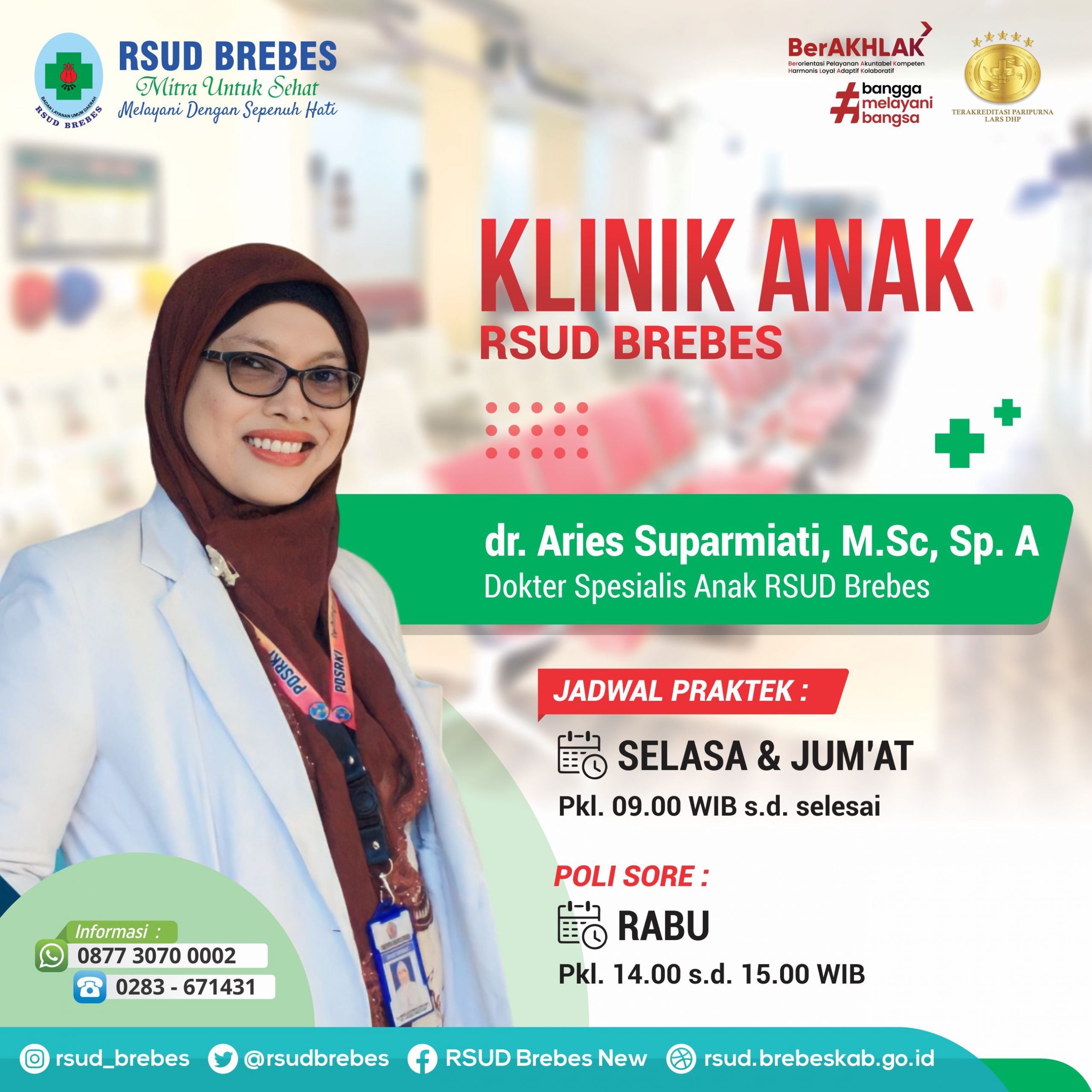 dr. Aries Suparmiati, M.Sc,Sp.A - RSUD Brebes