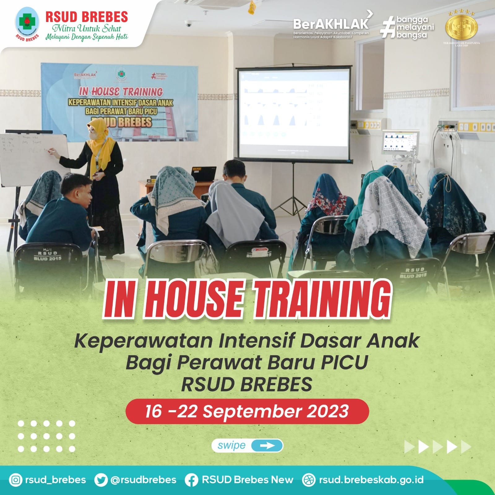 In House Training Pelatihan Intensif Anak Dasar Bagi Perawat PICU RSUD ...
