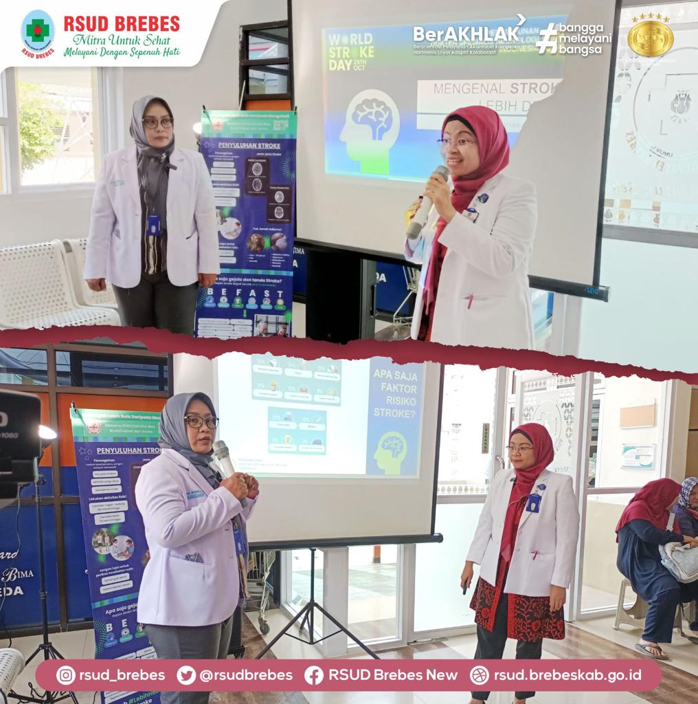 MOMEN HARI STROKE SEDUNIA, DOKTER SPESIALIS SARAF INGATKAN BAHAYA STROKE - RSUD Brebes