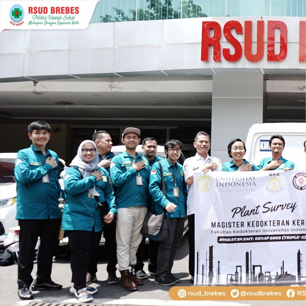 IMPLEMENTASI K3 RS, RSUD BREBES TERIMA KUNJUNGAN PRODI MAGISTER KEDOKTERAN KERJA UI - RSUD Brebes