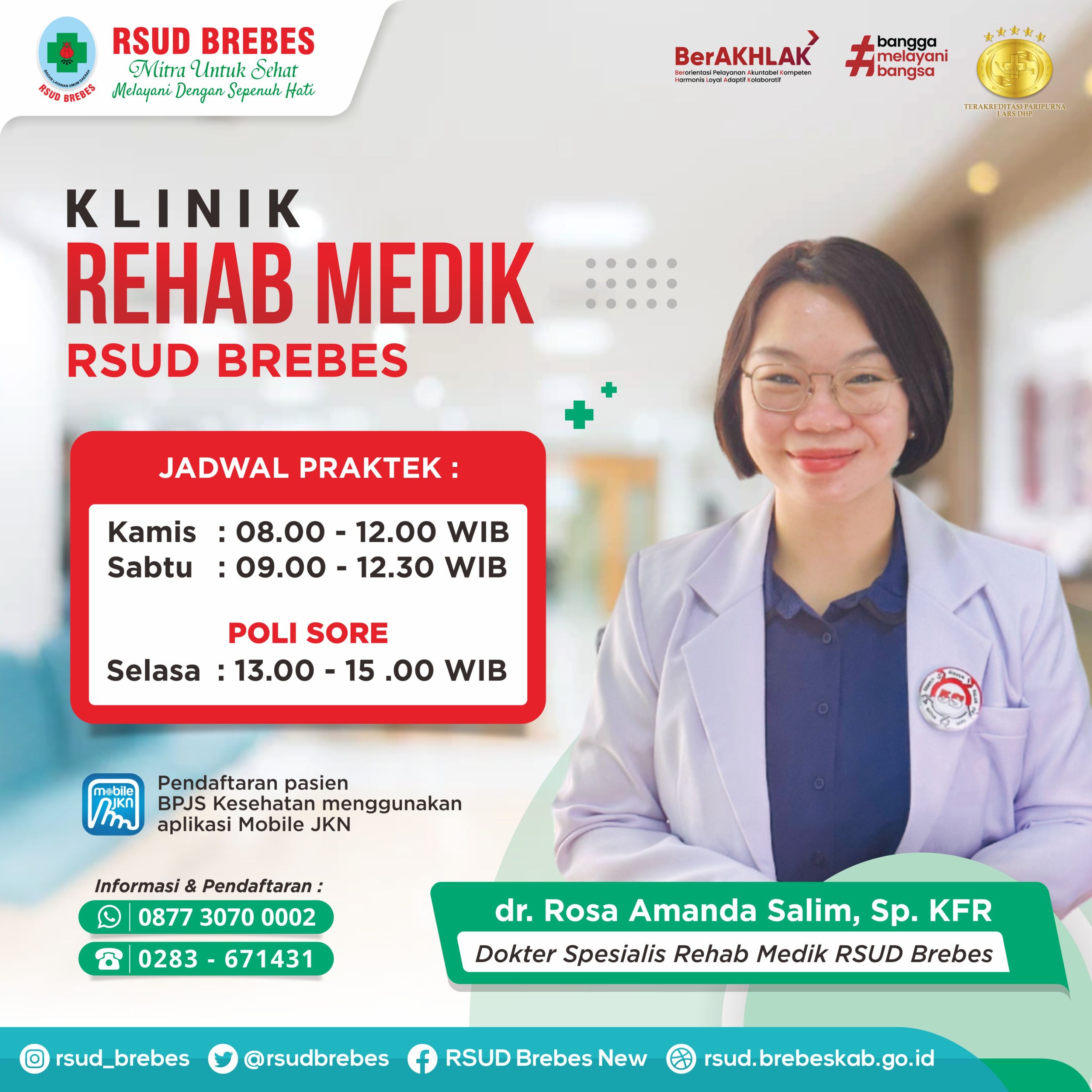 dr. Rosa Amanda Salim, Sp.KFR - RSUD Brebes
