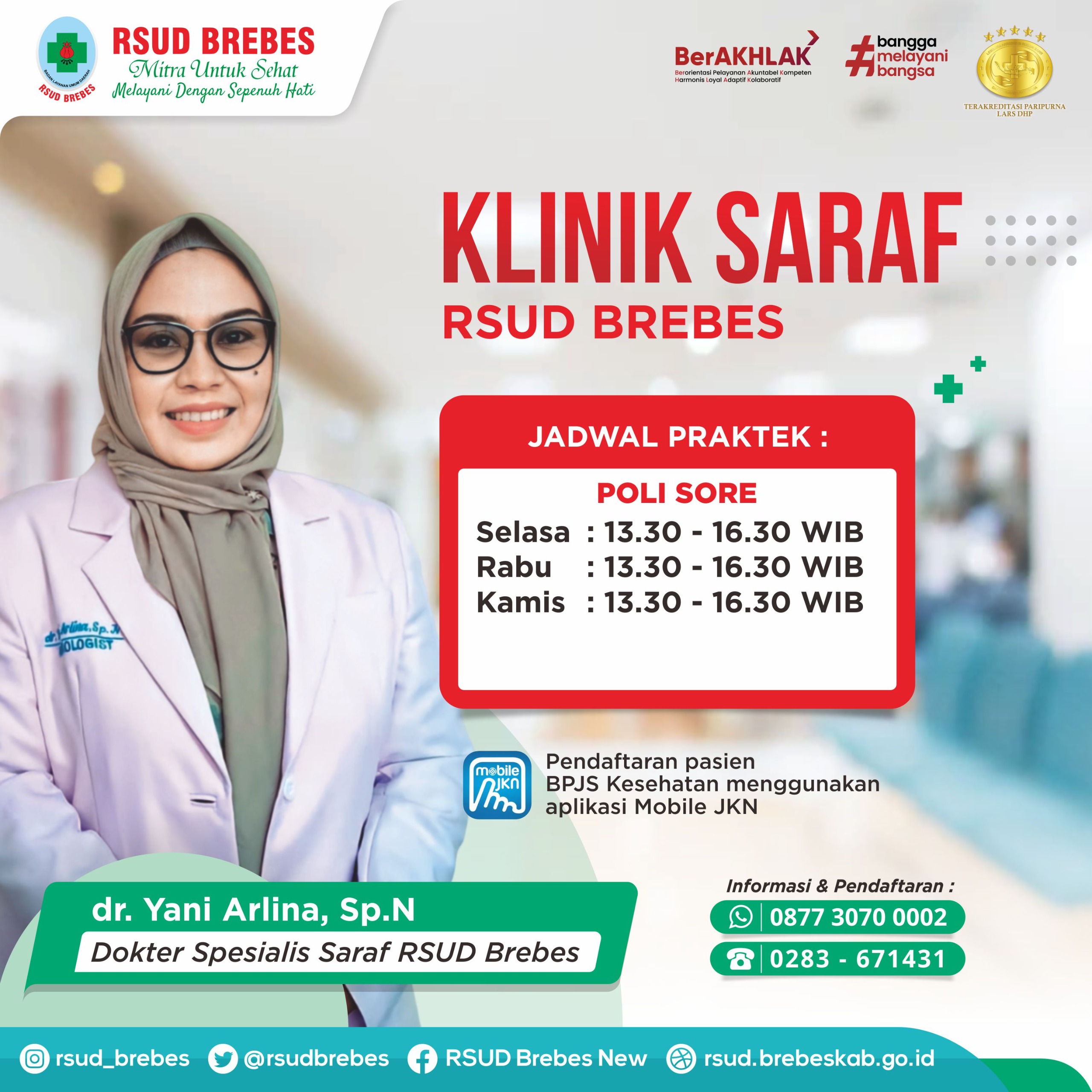 dr. Yani Arlina, Sp.N - RSUD Brebes