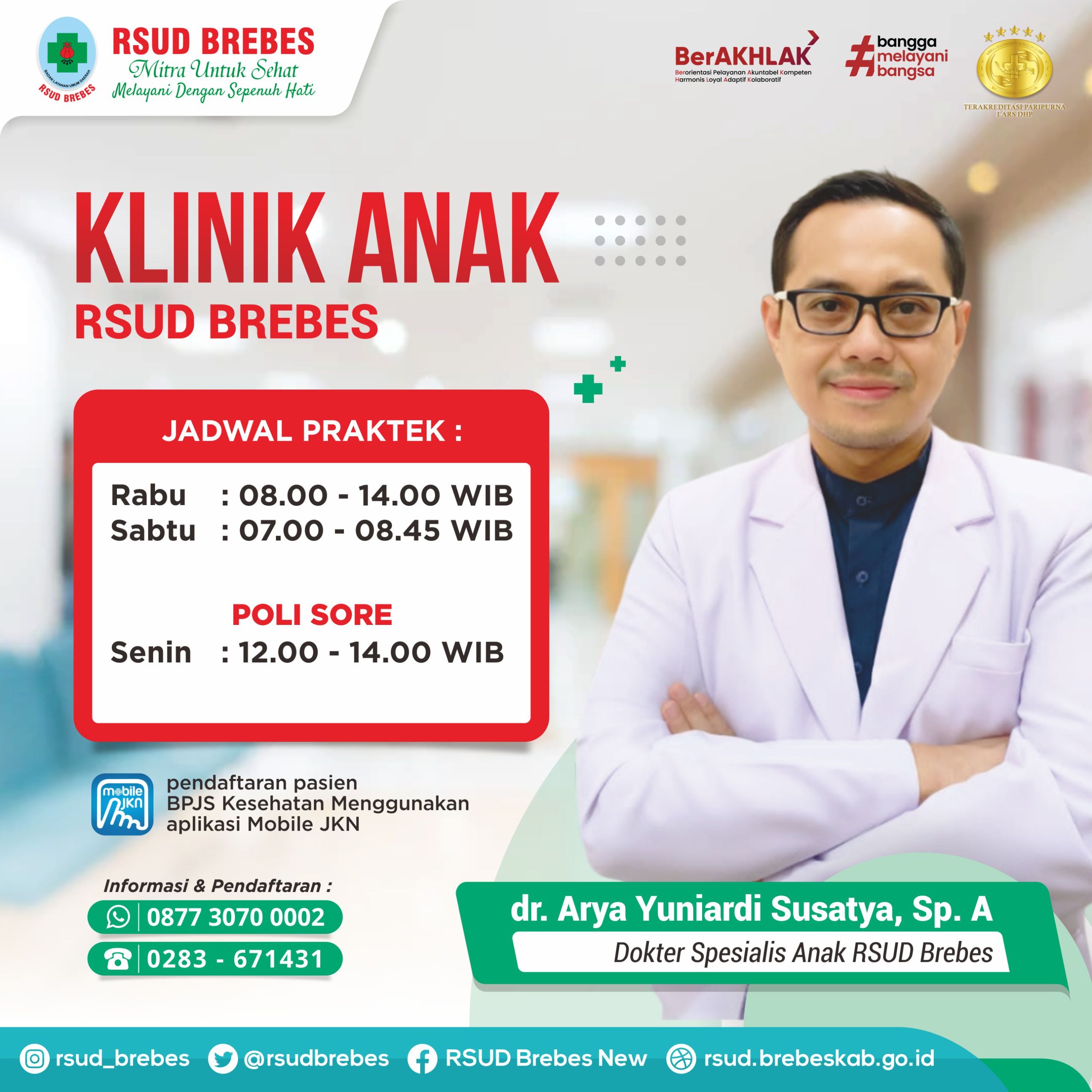 dr. Arya Yuniardi Susatya, Sp.A - RSUD Brebes