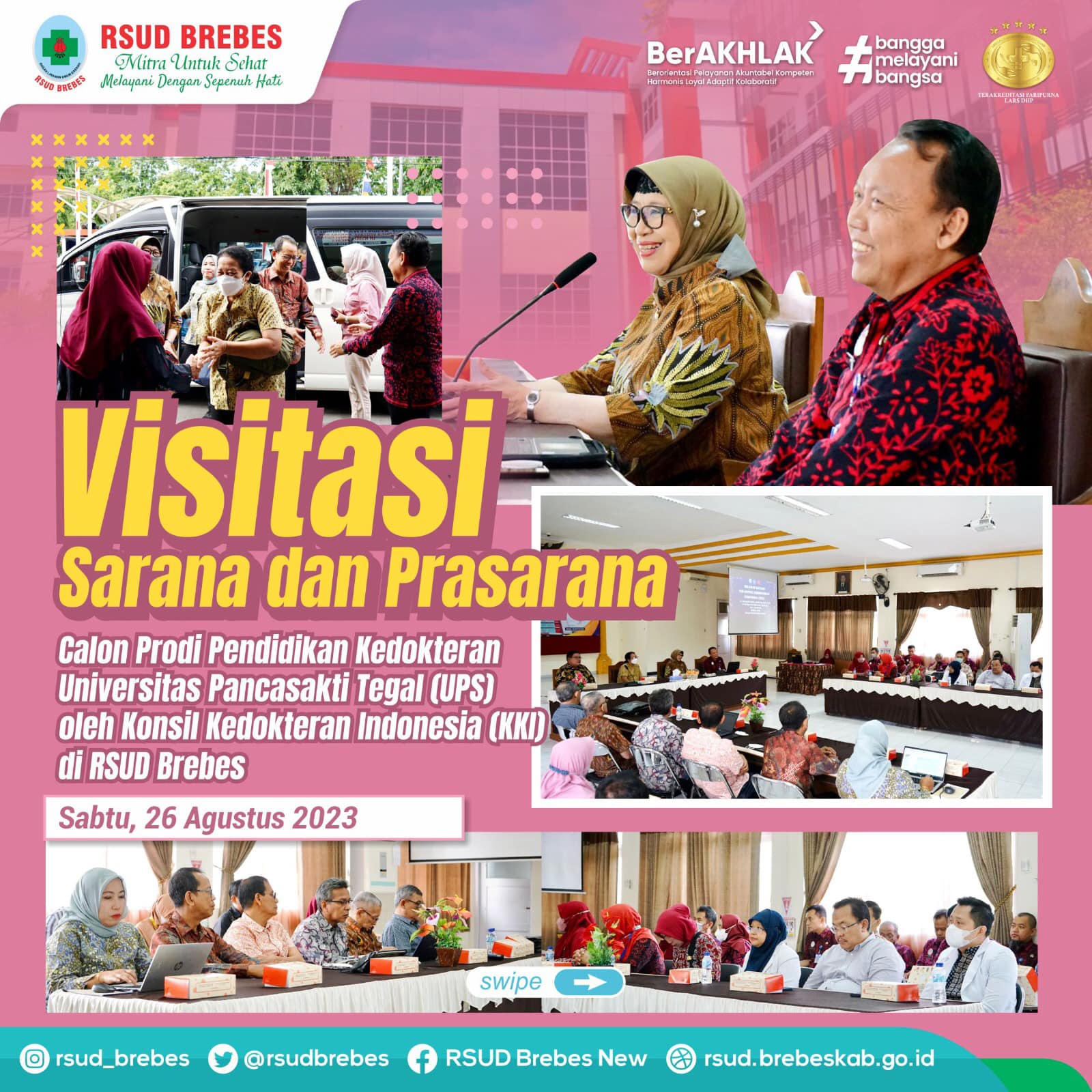 KONSIL KEDOKTERAN INDONESIA TINJAU RSUD BREBES SEBAGAI RS PENDIDIKAN ...