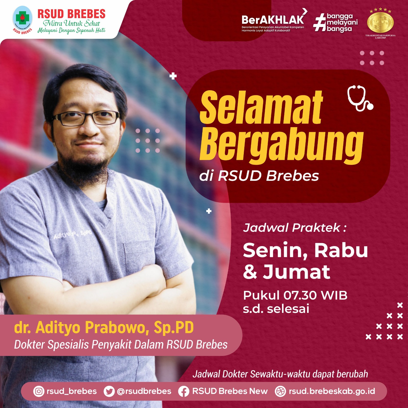 SELAMAT DATANG DOKTER SPESIALIS PENYAKIT DALAM RSUD BREBES - RSUD Brebes