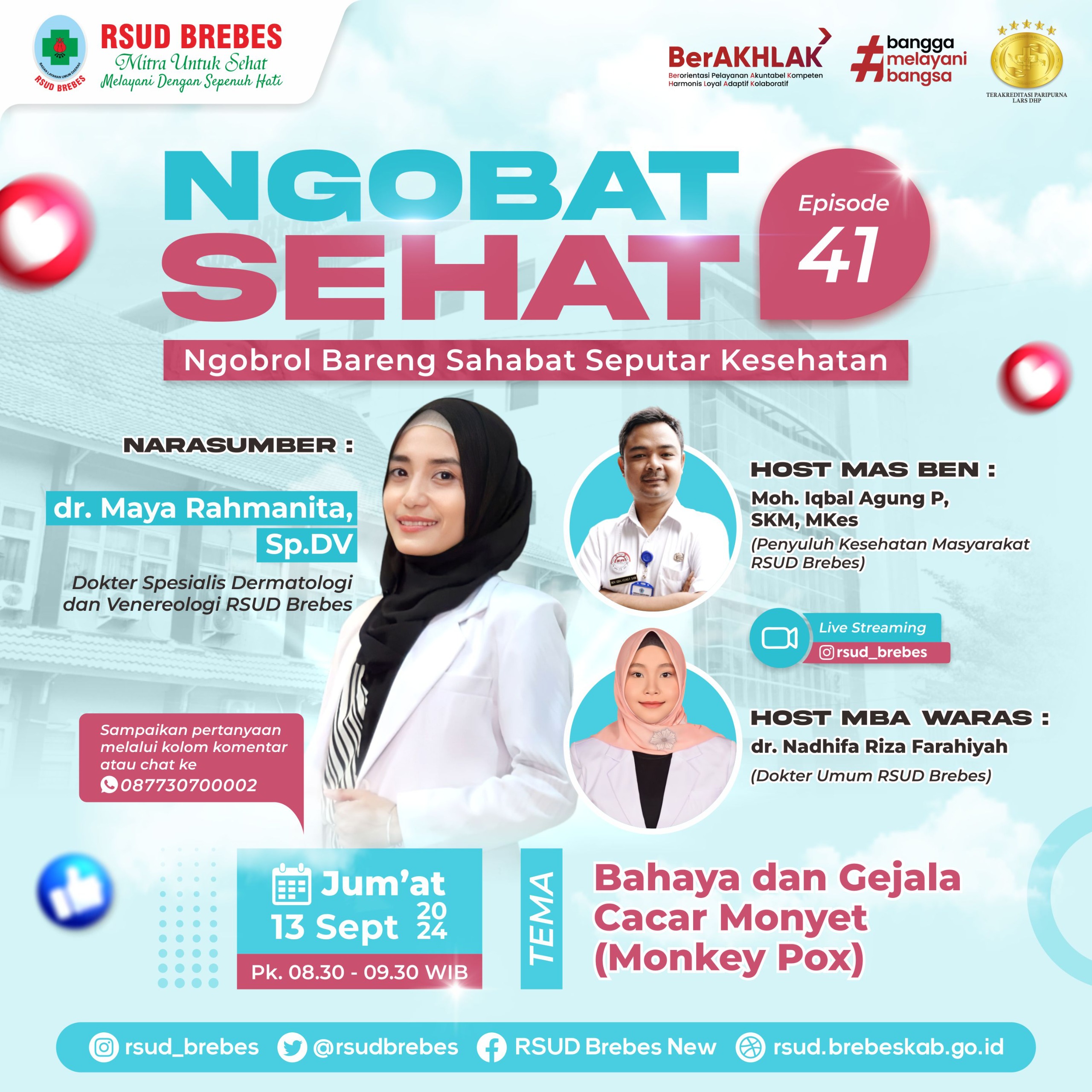 Bahaya dan Gejala Cacar Monyet (Monkeypox) - RSUD Brebes