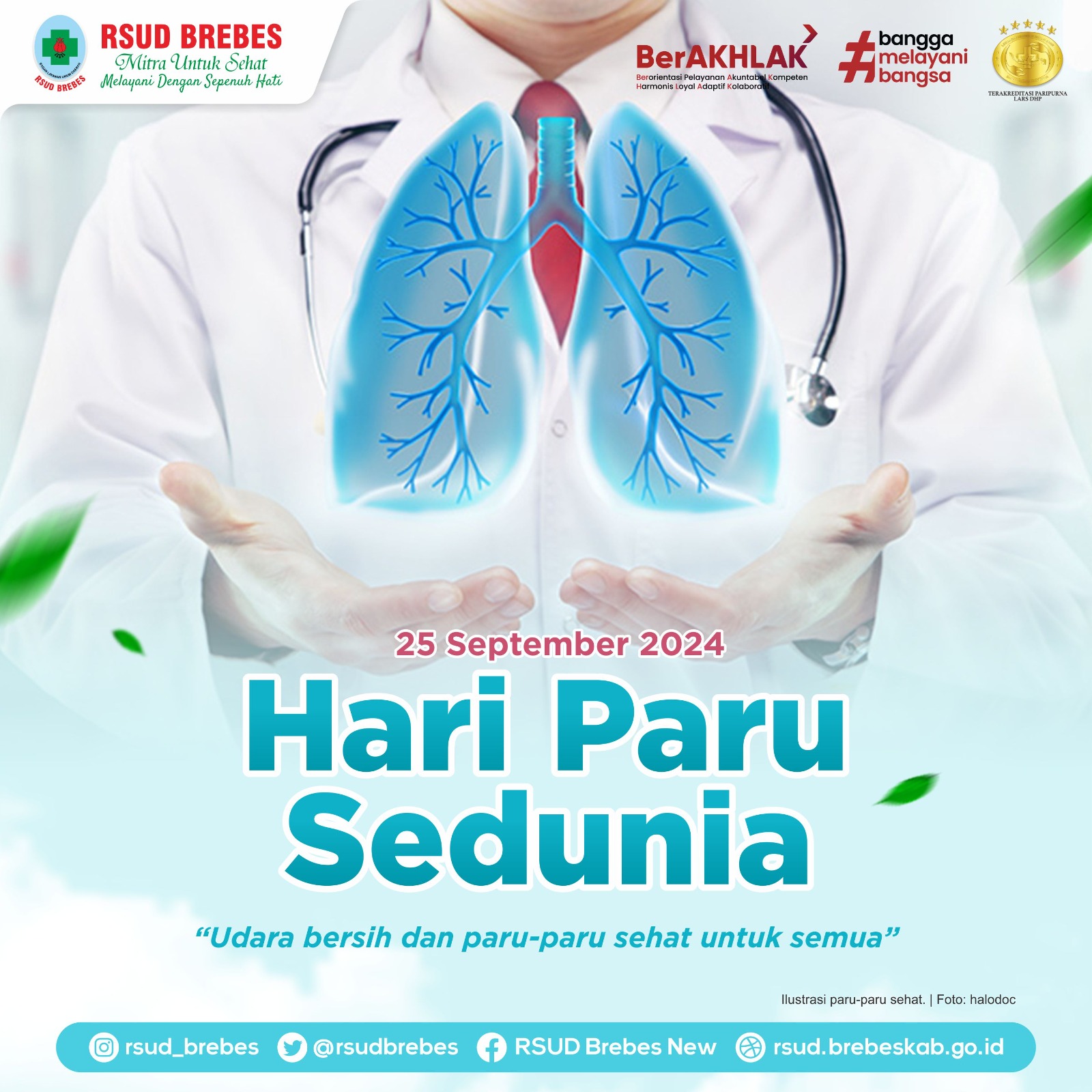 Selamat Hari Paru Sedunia 2024 - RSUD Brebes