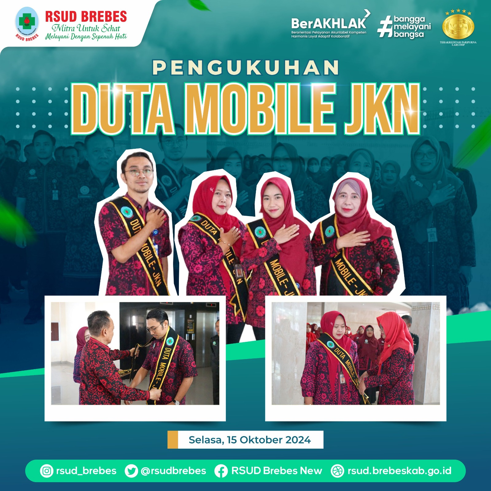 Pengkuhan Duta Mobile JKN RSUD Brebes 2024 - RSUD Brebes