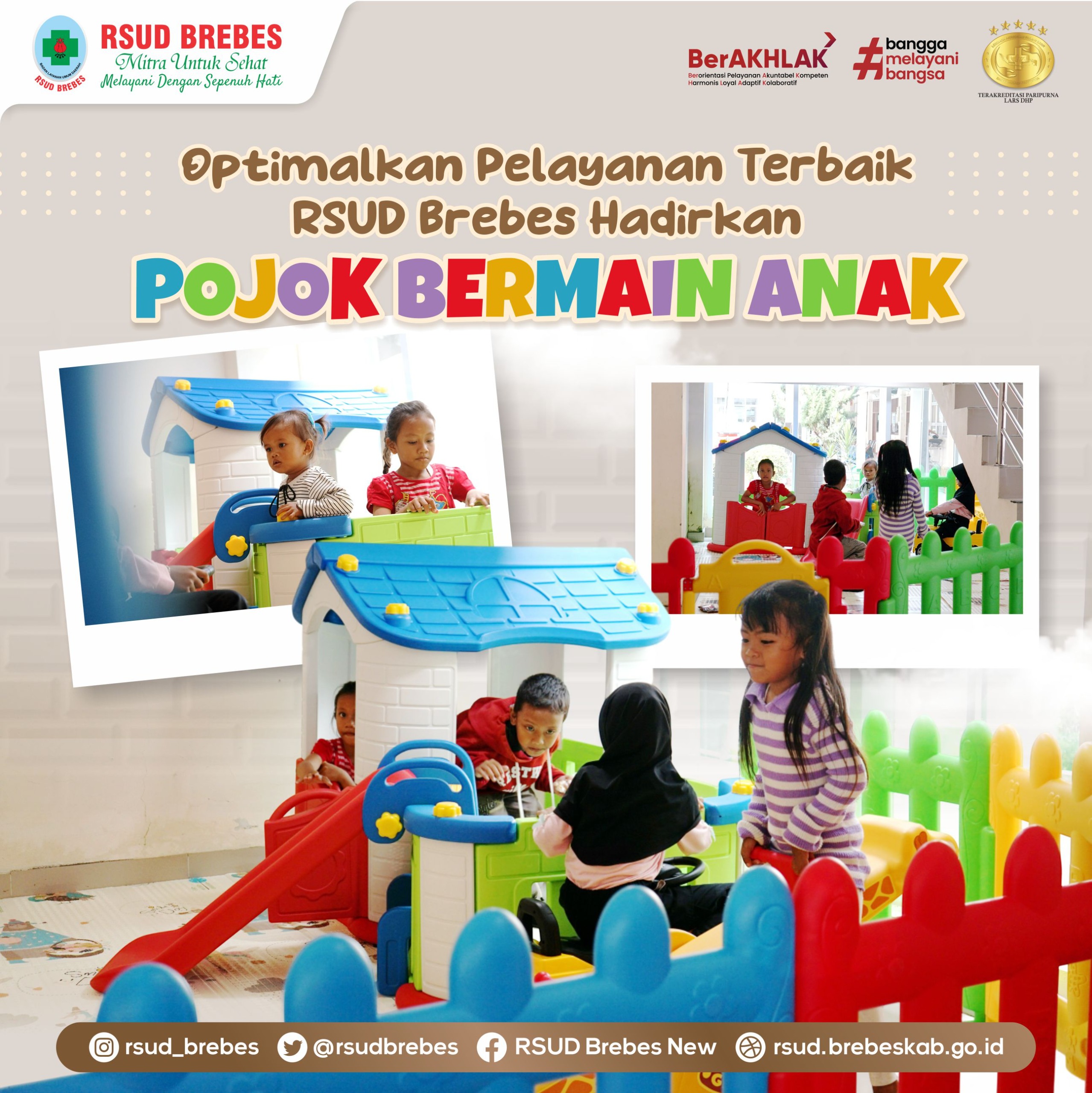 Optimalkan Pelayanan Terbaik, RSUD Brebes Hadirkan Pojok Bermain Anak ...