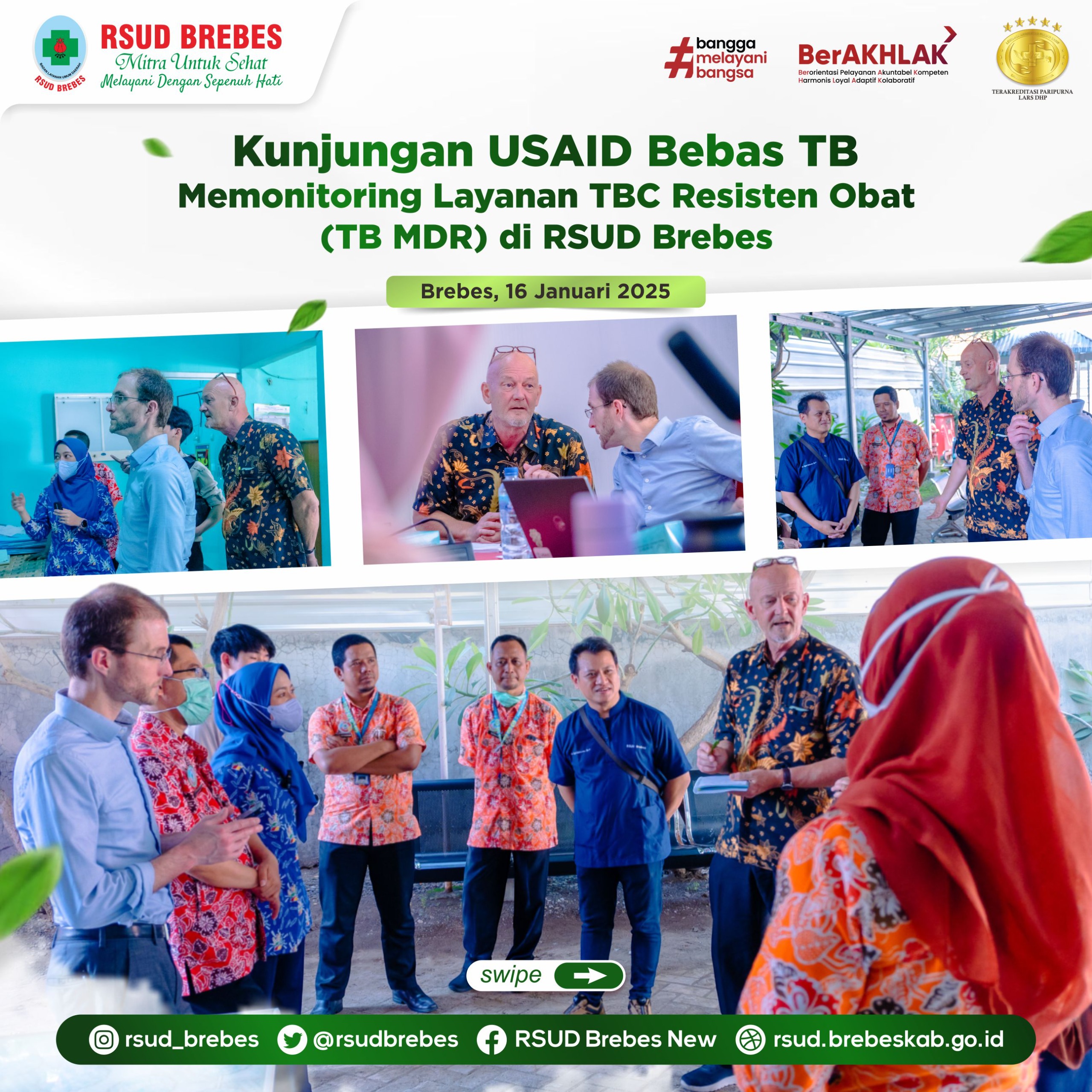 Kunjungan USAID BEBAS TB Ke RSUD Brebes : Komitmen Bersama untuk Brebes Sehat, Eliminasi TBC ...