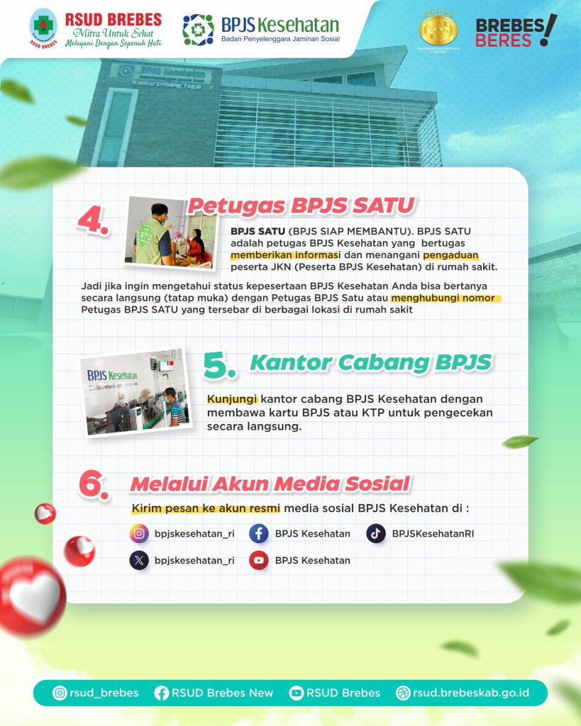 Sudah Cek Status BPJS Kesehatanmu? Jangan Sampai Tidak Aktif! - RSUD Brebes